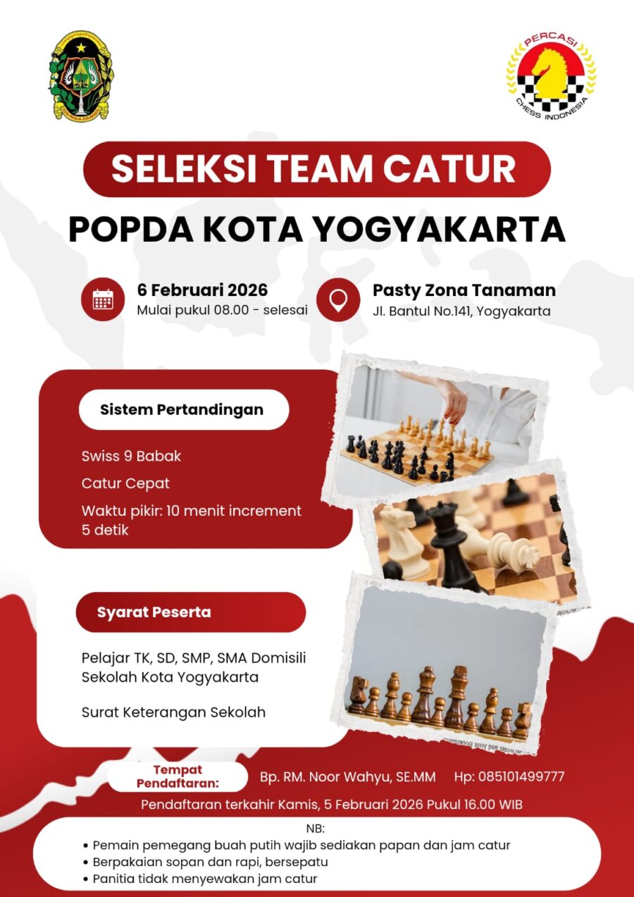 Seleksi Catur POPDA DIY 2026 Dibanjiri Pelajar Lintas Usia - Gerbang ...